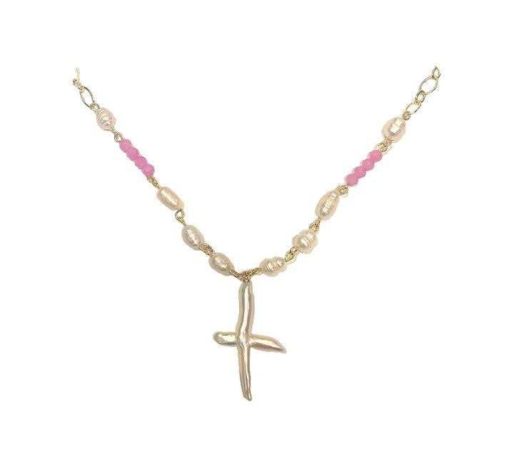 Belle Necklace in Pink