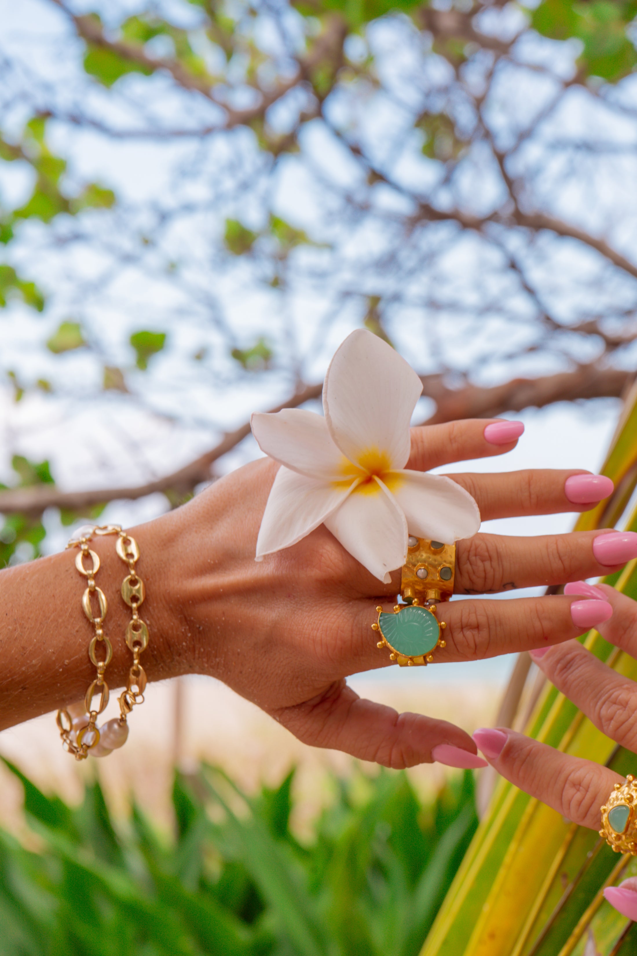 Cirena Ring In Aqua – Bella Christie Jewellery