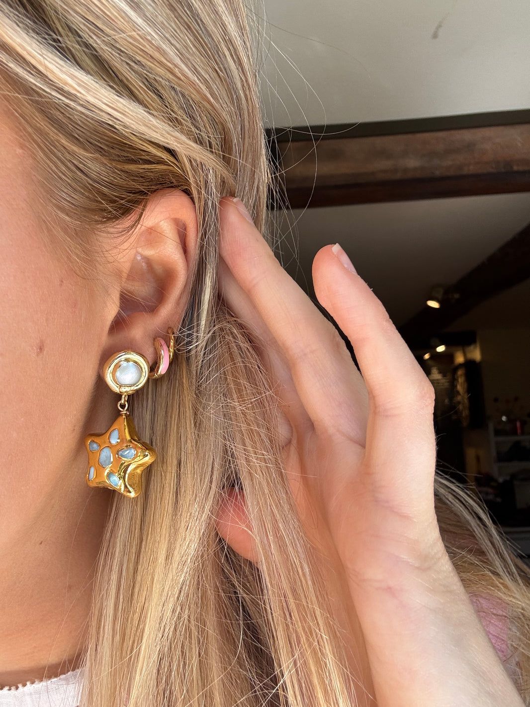 Statement Cool Chunky Earrings | Bold Beach Earrings at Bella Christie ...